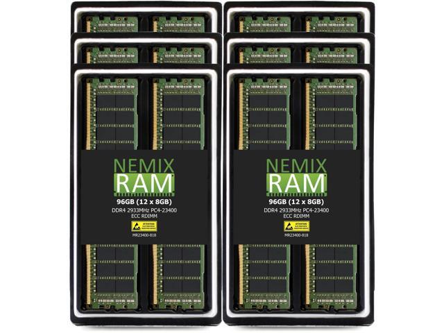 Click here for NEMIX RAM 96GB (12X8GB) DDR4 2933MHZ PC4-23400 1Rx... prices