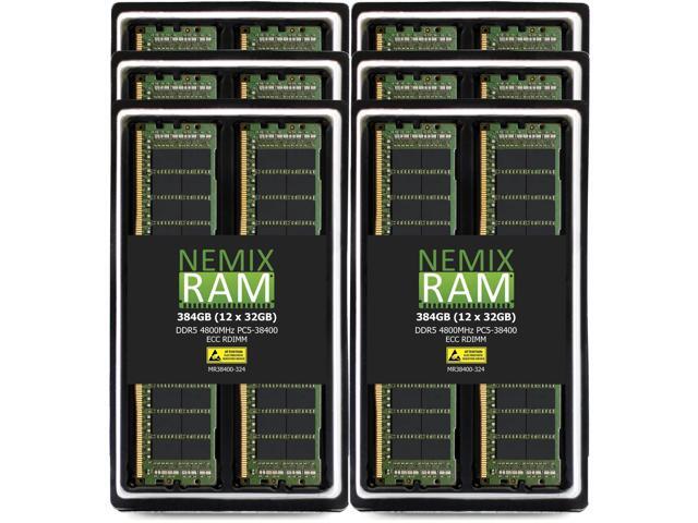 Click here for NEMIX RAM 384GB (12X32GB) DDR5 4800MHZ PC5-38400 2... prices