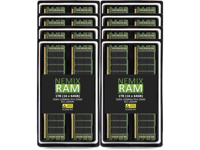 Click here for NEMIX RAM 1TB (16X64GB) DDR4 3200MHZ PC4-25600 4Rx... prices