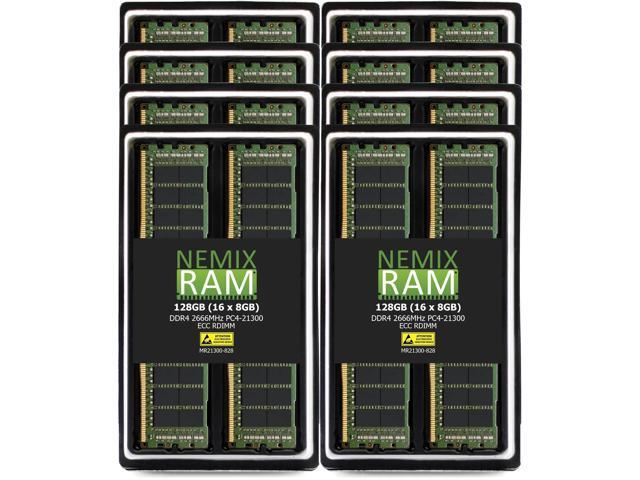 Click here for NEMIX RAM 128GB (16X8GB) DDR4 2666MHZ PC4-21300 2R... prices