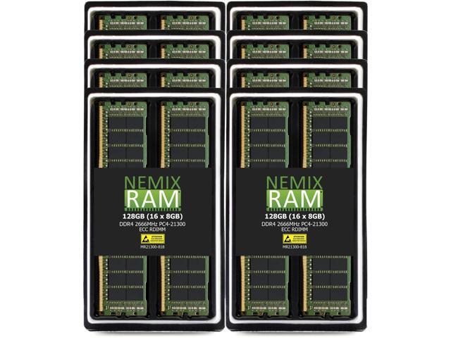 Click here for NEMIX RAM 128GB (16X8GB) DDR4 2666MHZ PC4-21300 1R... prices