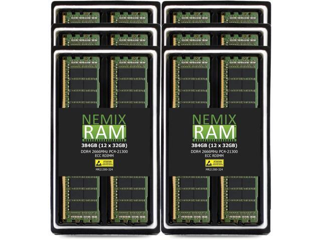Click here for NEMIX RAM 384GB (12X32GB) DDR4 2666MHZ PC4-21300 2... prices
