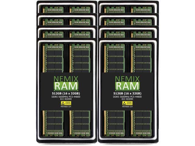 Click here for NEMIX RAM 384GB (6X64GB) DDR5 5600MHZ PC5-44800 2R... prices