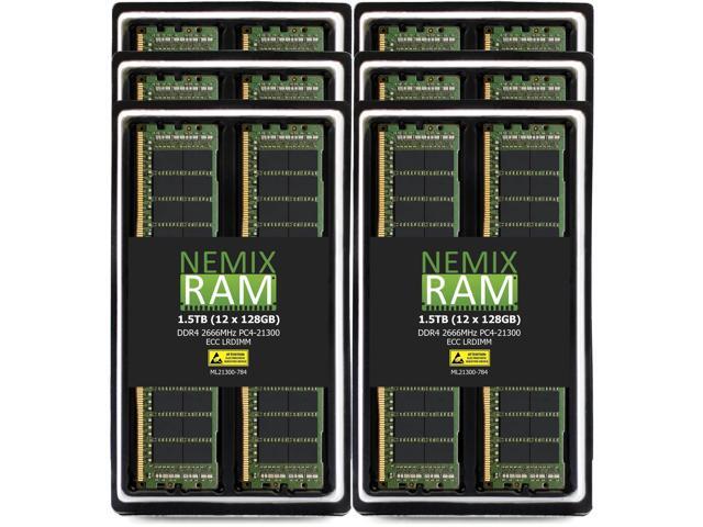 Click here for NEMIX RAM 1.5TB (12X128GB) DDR4 2666MHZ PC4-21300... prices