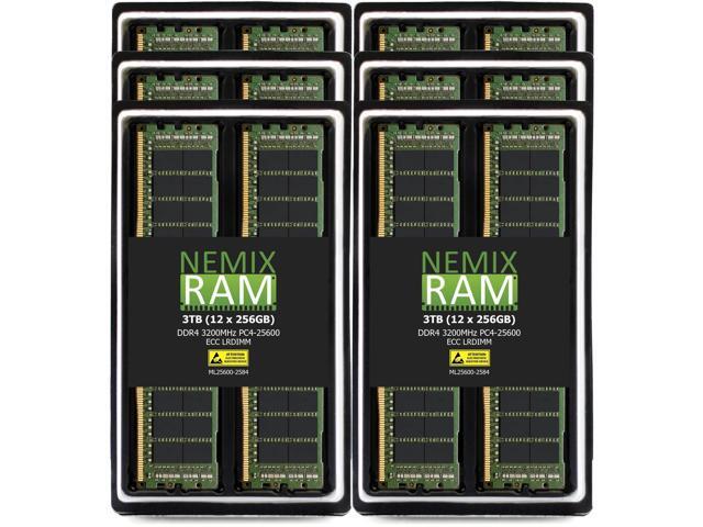 Click here for NEMIX RAM 3TB (12X256GB) DDR4 3200MHZ PC4-25600 8R... prices