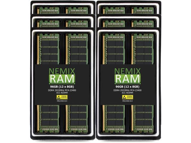 Click here for NEMIX RAM 96GB (12X8GB) DDR4 2933MHZ PC4-23400 1Rx... prices