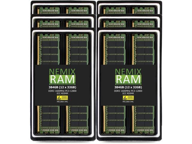 Click here for NEMIX RAM 384GB (12X32GB) DDR3 1600MHZ PC3-12800 4... prices