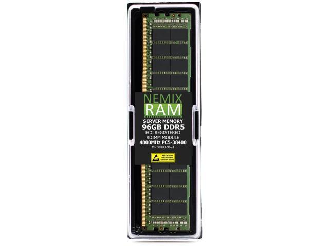 Click here for NEMIX RAM 96GB (1X96GB) DDR5 4800MHZ PC5-38400 2Rx... prices