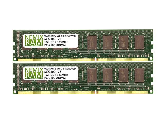 Click here for NEMIX RAM 2GB (2X1GB) DDR 266MHZ PC2100 2Rx8 2.5V... prices
