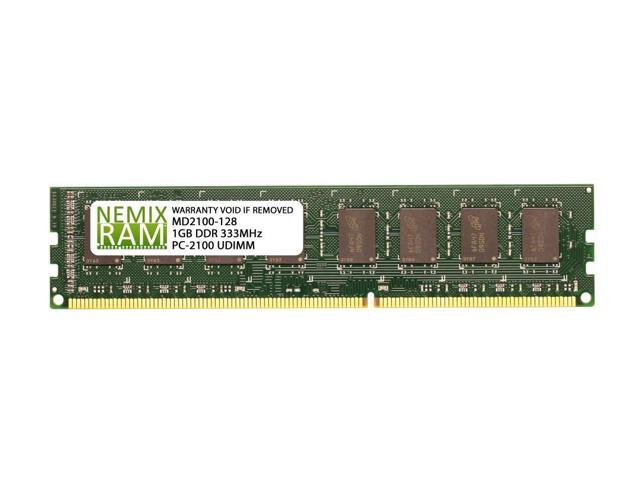 Click here for NEMIX RAM 1GB (1X1GB) DDR 266MHZ PC2100 2Rx8 2.5V... prices