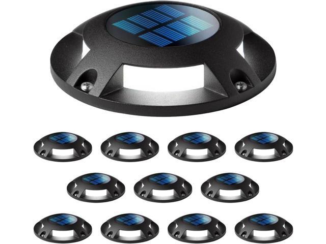 Click here for Home Zone 12 Packs Outdoor Solar Deck Light  Black... prices