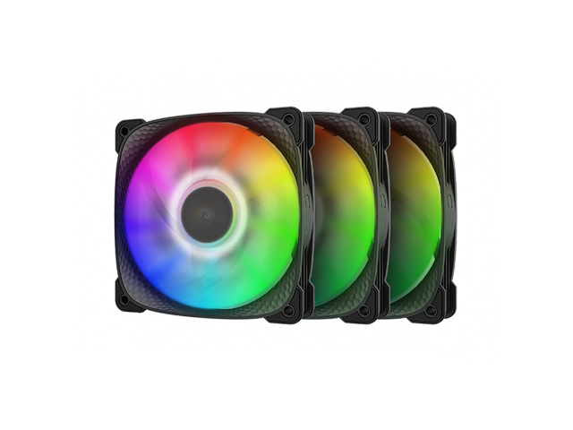 Click here for Geometric Future Squama 2505 RGB PWM Fan - Black -... prices