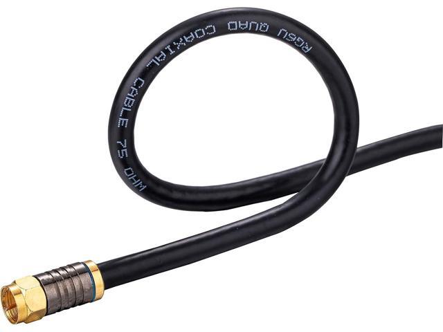 Click here for Cables Direct Online RG6 Quad Shield Black Coaxial... prices