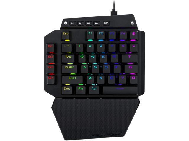 Click here for One Handed Mechanical Gaming Keyboard  RGB Led Bac... prices