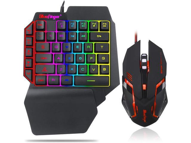 Click here for One Hand RGB Gaming Keyboard and Backlit Mouse Com... prices