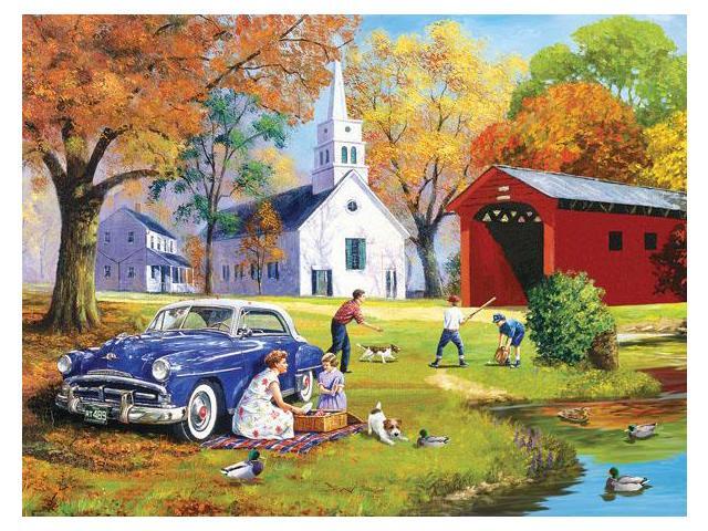 Click here for Family Time by the River 300 Piece Jigsaw Puzzle b... prices