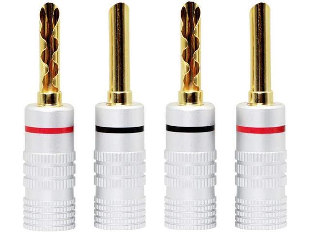 Click here for C Gold Plated Banana Plugs Speaker BFA Style Zigza... prices