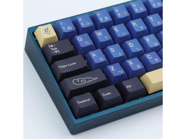 Click here for Hyekit PBT Keycaps 119 Keys Blue Samurai Keycaps D... prices