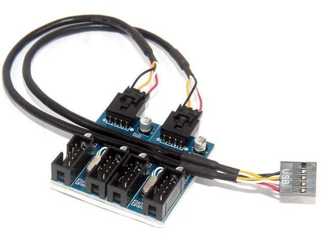 Click here for EVESKY 9pin USB Header Male 1 to 4 Female Extensio... prices