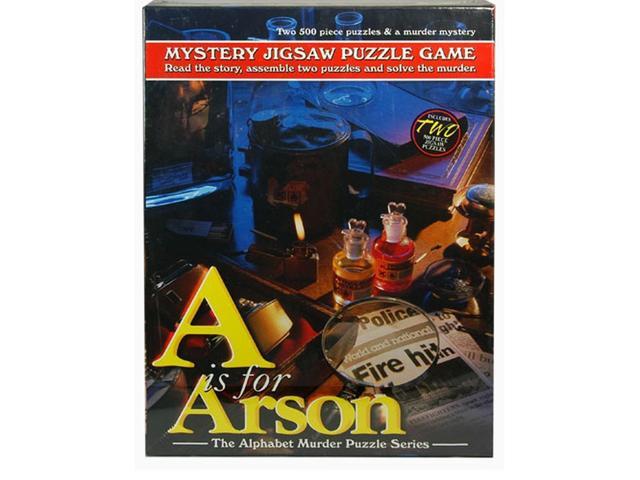 Click here for A is for Arson Murder Mystery Jigsaw Puzzle: 1000... prices