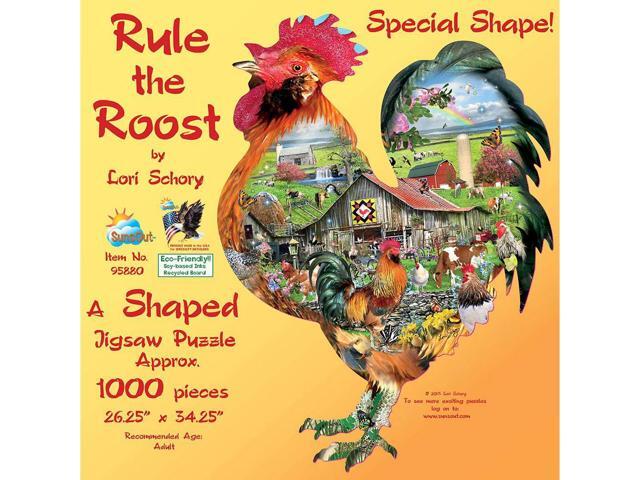 Click here for Rule the Roost 1000 Shaped Piece Puzzle by SunsOut prices
