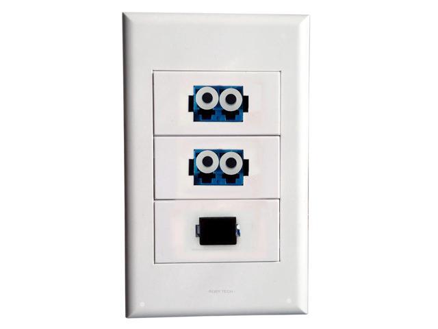 Click here for Wall Plate with 2 LC Duplex+ SC Simplex Keystone M... prices