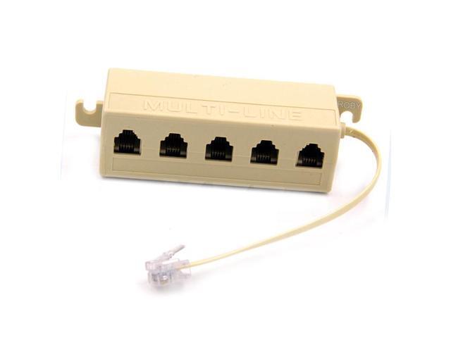 Click here for RJ11 Splitter 6P4C 1 Male to 5 Female Telephone Sp... prices