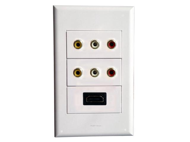 Click here for Wall Plate with 3RCA + 3RCA + HDMI Keystone Modula... prices