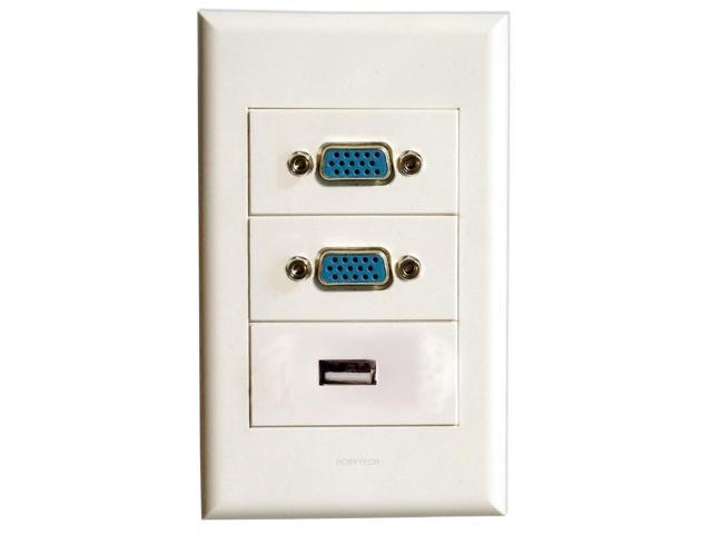 Click here for Wall Plate with VGA + VGA + USB Keystone Modular D... prices