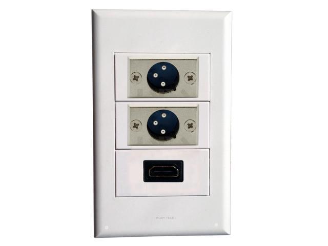Click here for Wall Plate with 2x XLR Male + HDMI Keystone Modula... prices