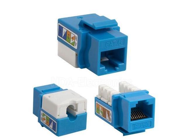 Click here for BattleBorn Cat6 Keystone Jack KEY6PTBLU Punch Type... prices
