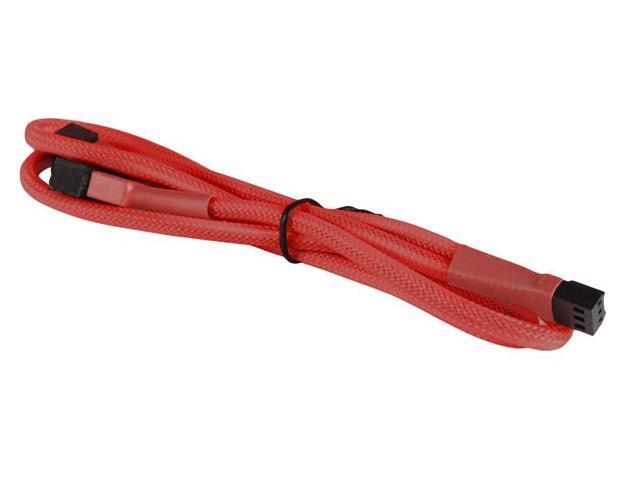Click here for Red Sleeved 3-Pin Fan Cable Y Splitter Extension w... prices