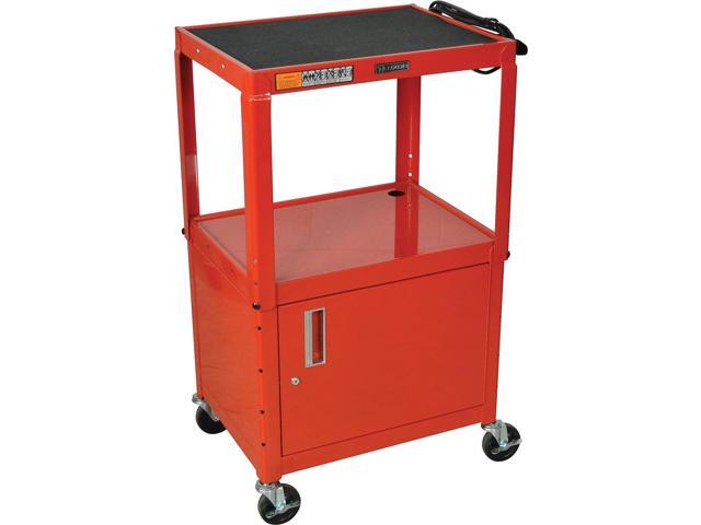Click here for Luxor Steel Adjustable Height AV Cart W/Cabinet Re... prices