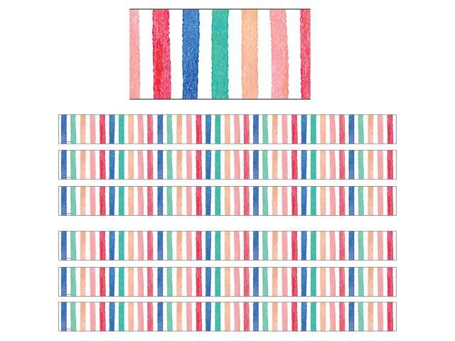 Click here for Teacher Created Resources Watercolor Stripes Borde... prices
