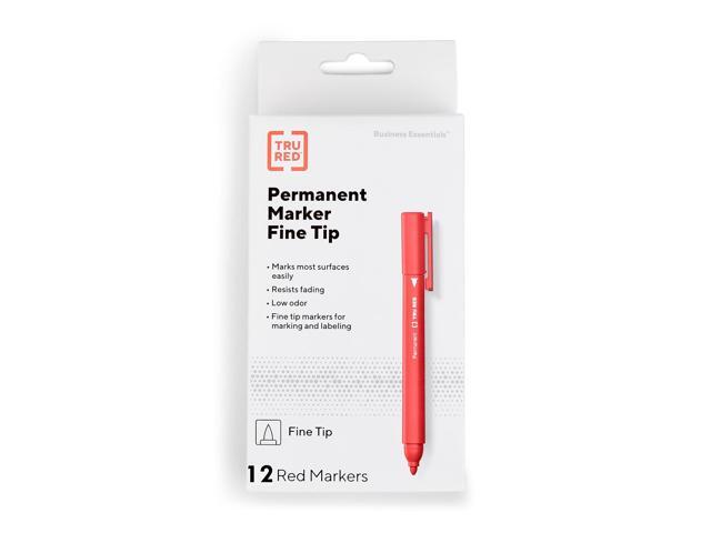 Click here for TRU RED Pen Permanent Markers Fine Tip Red Dozen T... prices