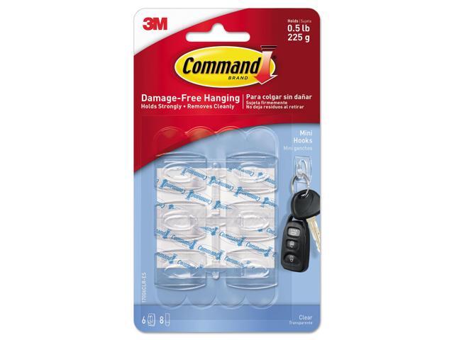 Click here for Command Clear Hooks & Strips Plastic Mini 6 Hooks... prices