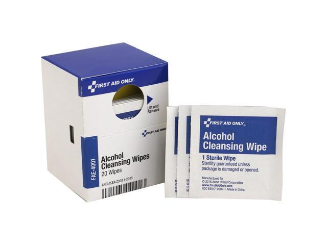 Click here for First Aid Only Inc Alcohol Cleansing Pads 20/BX Wh... prices