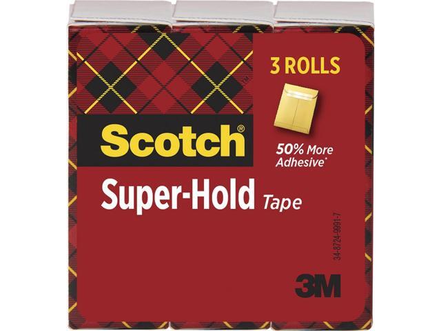 3M Tape Extra Adhesive 3/4x1000 3 Rolls/PK Clear 700K3