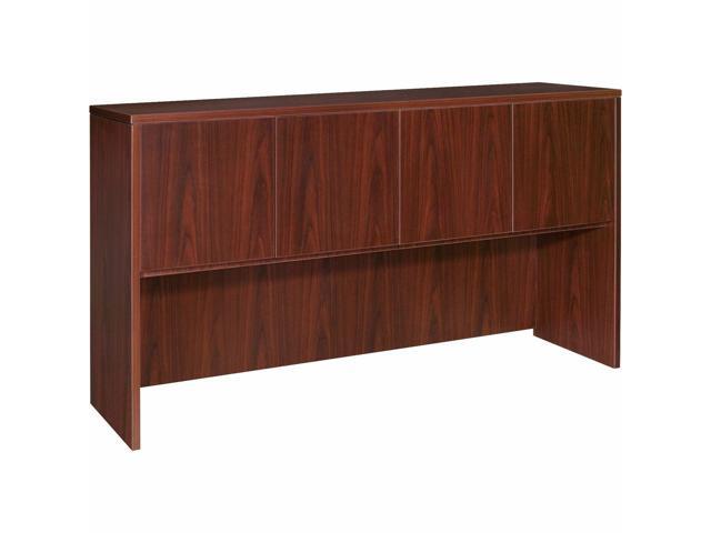 Click here for Lorell Hutch w/Doors 66x15x36 Mahogany 69383 prices