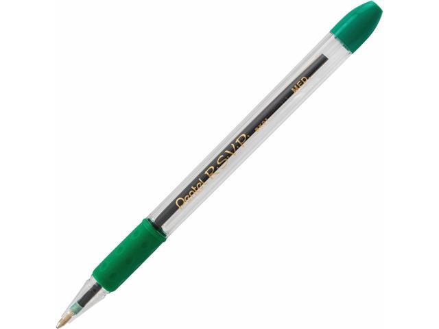 Click here for Pentel Ballpoint Pen Medium Point Green Ink/Clear... prices