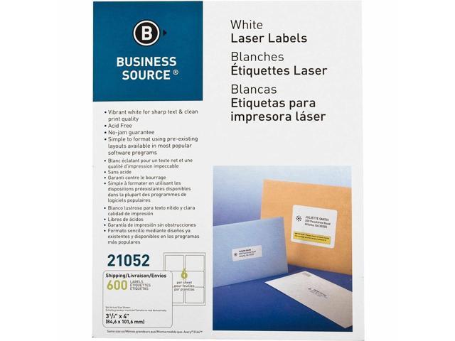 Click here for Business Source Mailing Label Laser 3-1/3x4 600/PK... prices