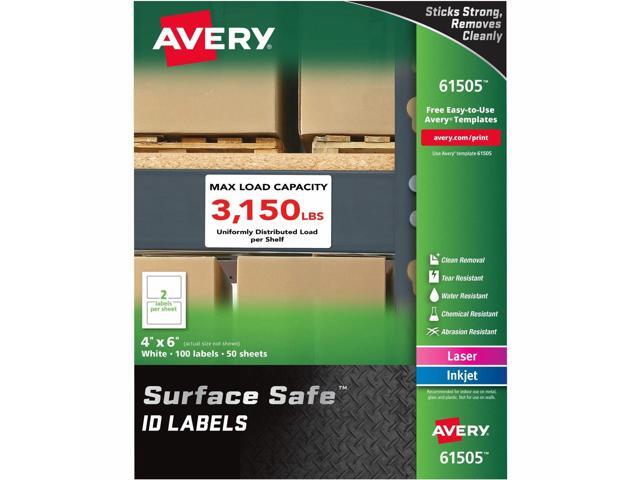 Click here for Avery Labels Removable Surface Safe 4x6 100/PK WE... prices