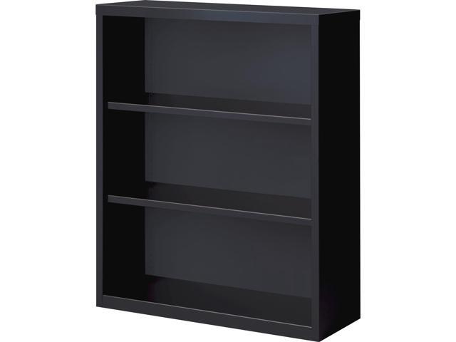 Click here for Lorell Steel Bookcase 3-Shelf 34-1/2x12-5/8x42 Bla... prices