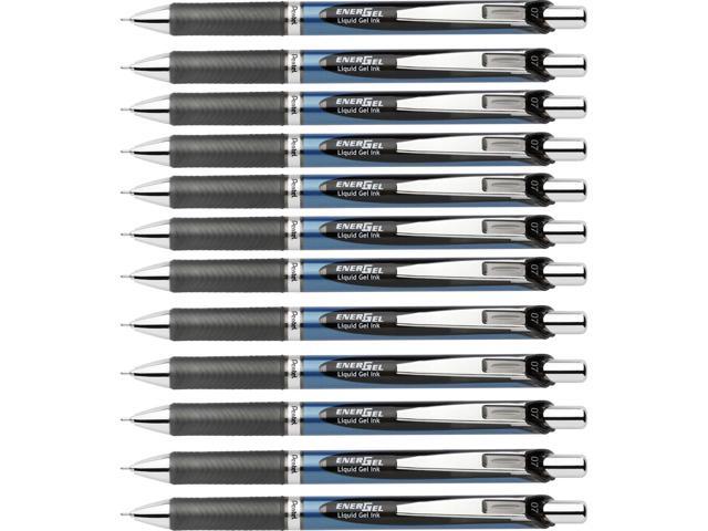 Click here for Pentel Gel Pen Retractable Metal Tip .7mm 12/BX Bl... prices