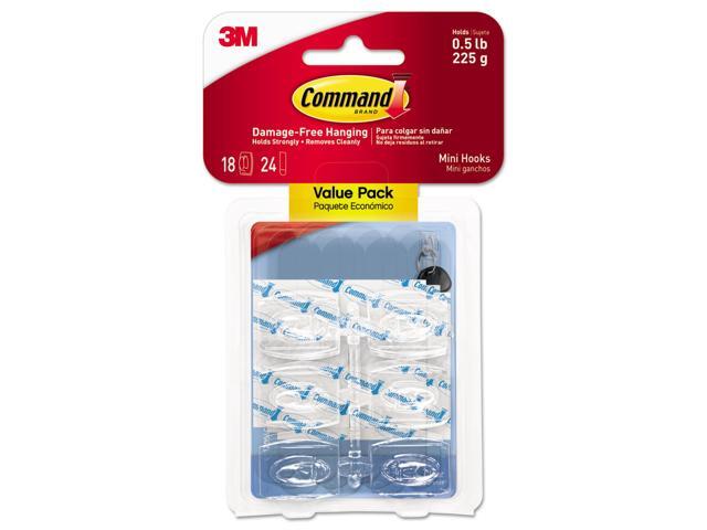 Click here for Command Clear Hooks & Strips Plastic Mini 18 Hooks... prices