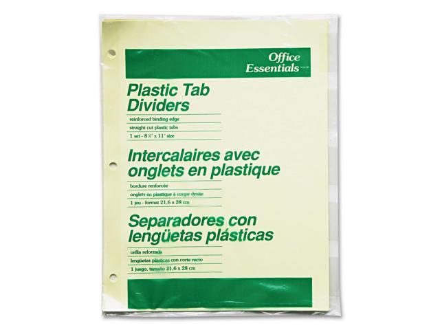 Click here for Office Essentials Plastic Insertable Dividers 5-Ta... prices