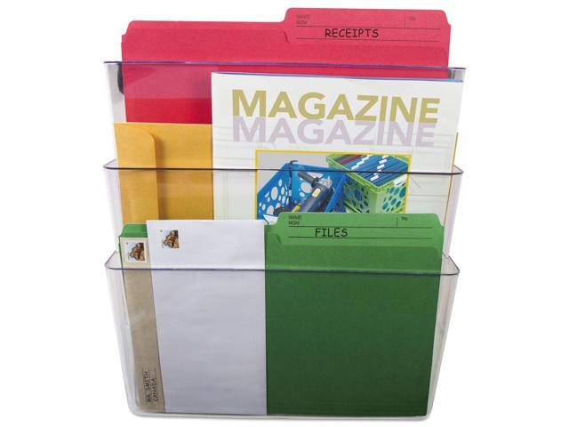 Click here for Storex Wall File Letter 13 x 14 Three Pocket Clear... prices
