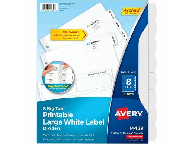Click here for Avery AVE14439 Easy Peel Label Tab Divider  8 Tab... prices
