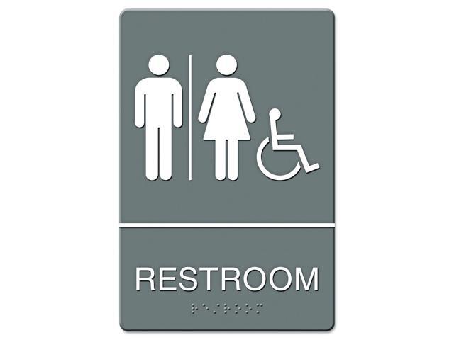 Click here for Headline Sign ADA Sign Restroom/Wheelchair Accessi... prices