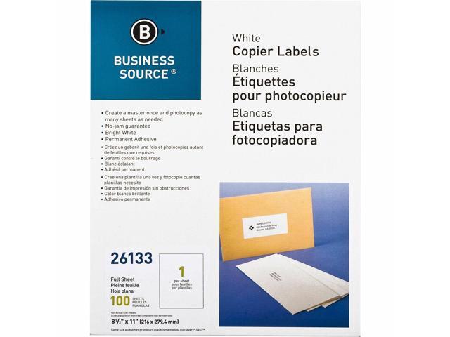 Click here for Business Source Full Sheet Labels 8-1/2x11 100/PK... prices